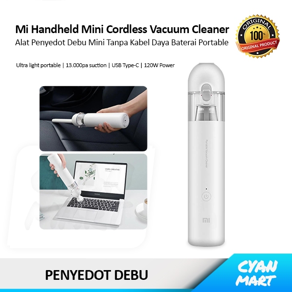 Jual Xiaomi Mijia Vacuum Cleaner Mini Handheld Cordless Vakum Cleaner ...