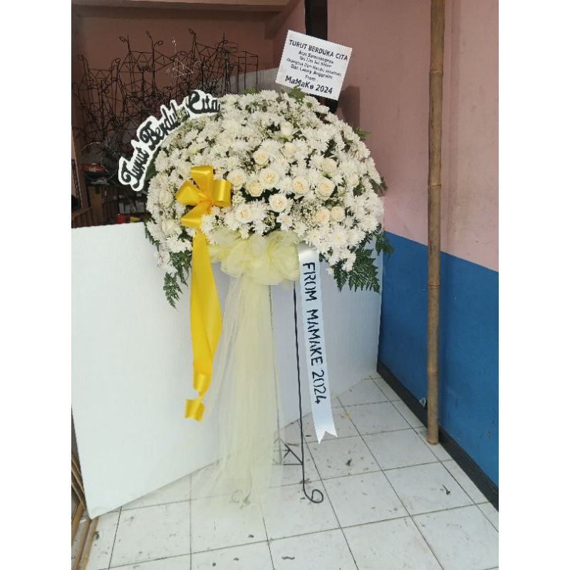 Jual Karangan Bunga Standing Flower Ucapan Duka Cita Free ongkir ...