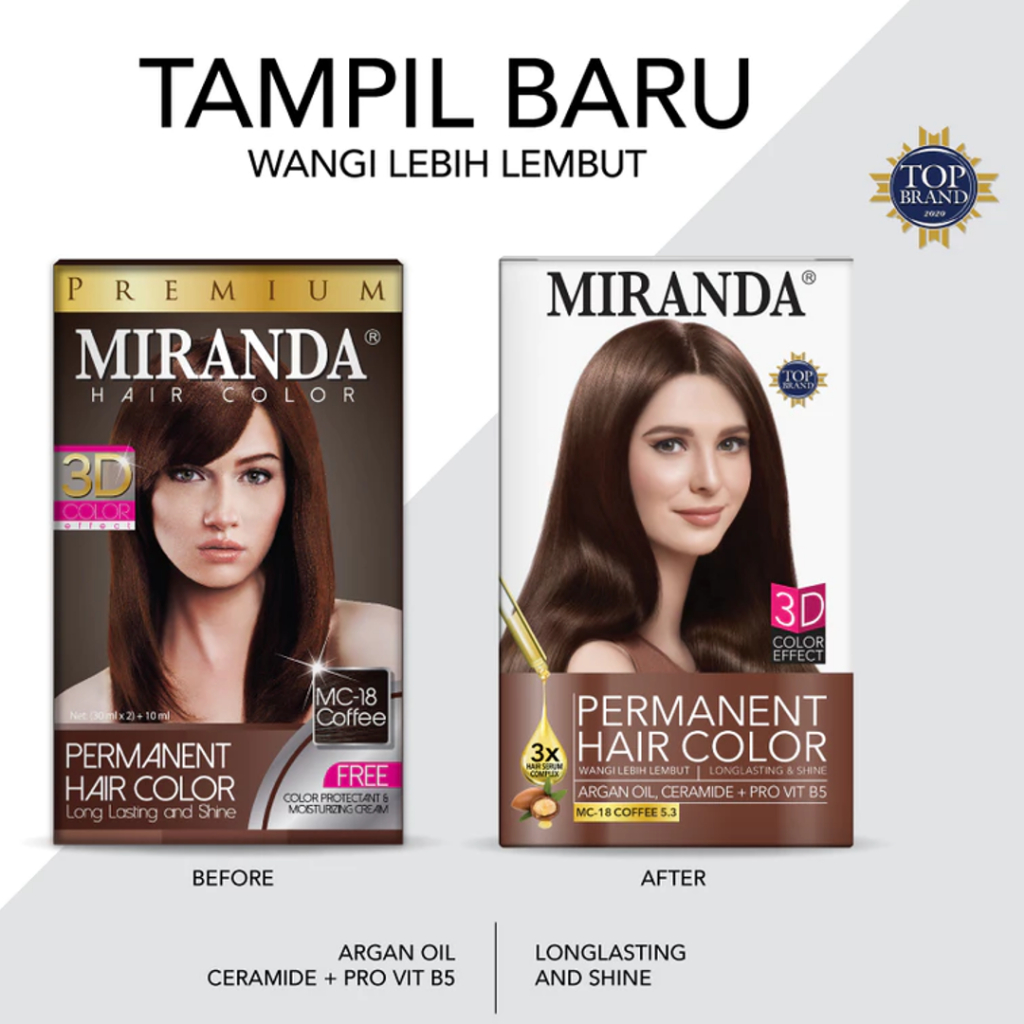 Jual Semir Miranda MC 18 Coffee - Cat Rambut Miranda Warna Coklat ...
