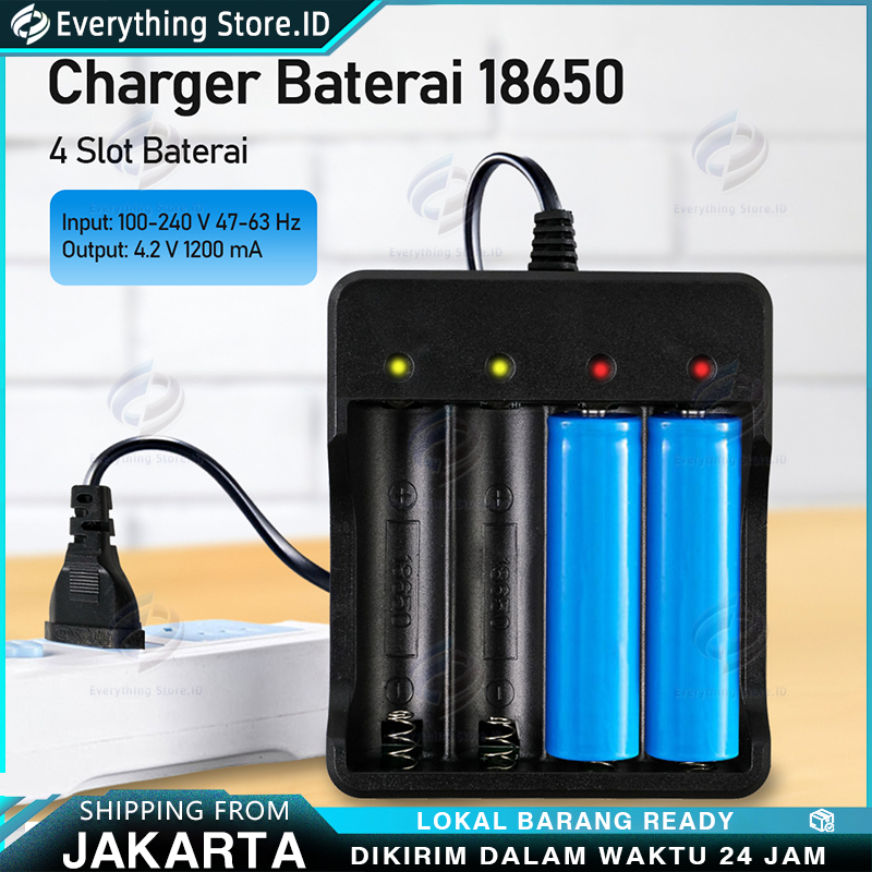 Jual Charger Baterai Cas USB/220V Lithium 3.7V 18650/10440/14500/16340/18500/21710/26650/16650 ...