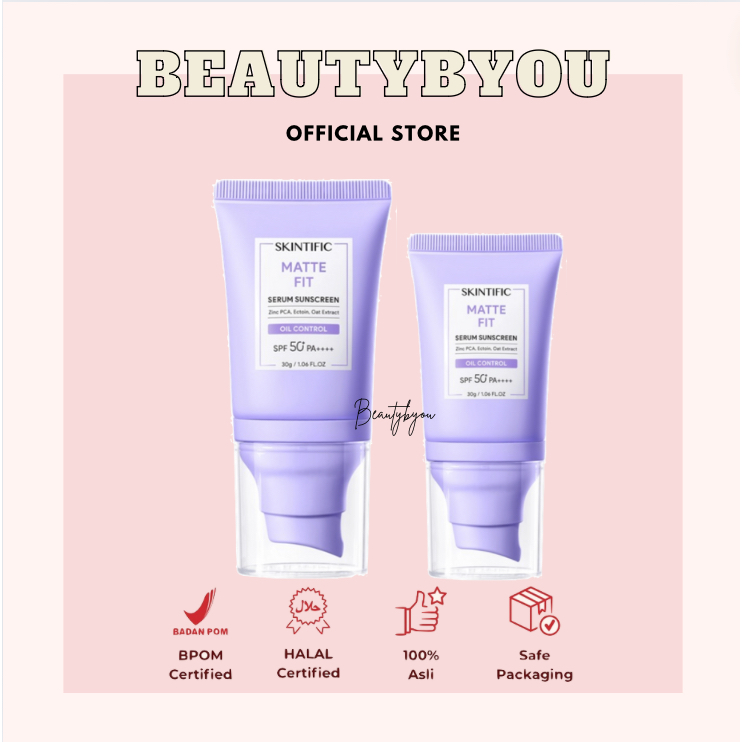 Jual SKINTIFIC - Matte Fit Serum Sunscreen 30g SPF50+ PA++++ | Shopee ...