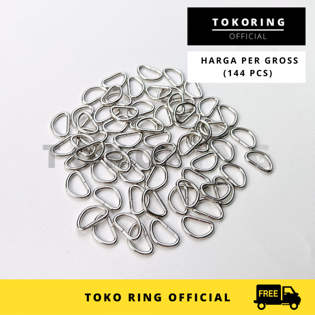 Jual Ring D 1,3 cm tebal 2 mm Nikel - Toko Ring Official (Harga per ...