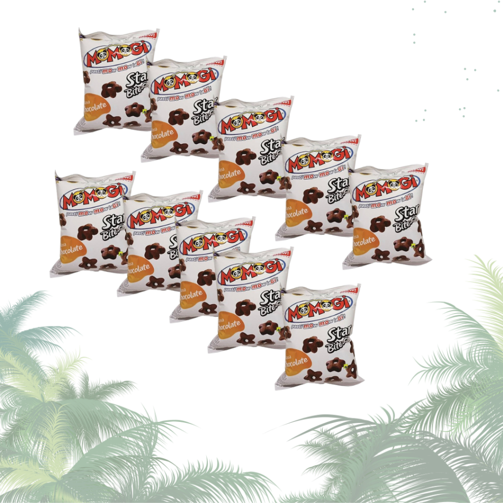 Jual Momogi Star Bite Size Rasa Chocolate 10x20gr (RENCENG) | Shopee ...