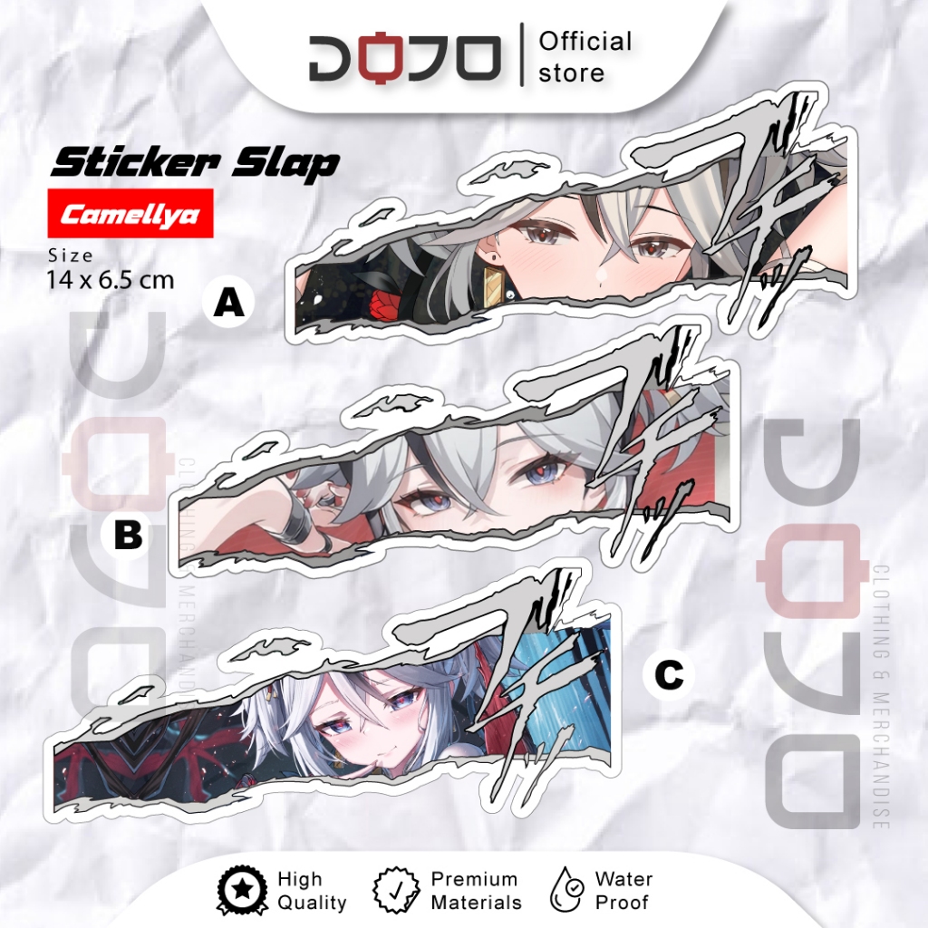 Jual Sticker VINYL Wuthering Waves Camellya motor mobil notebook binder ...