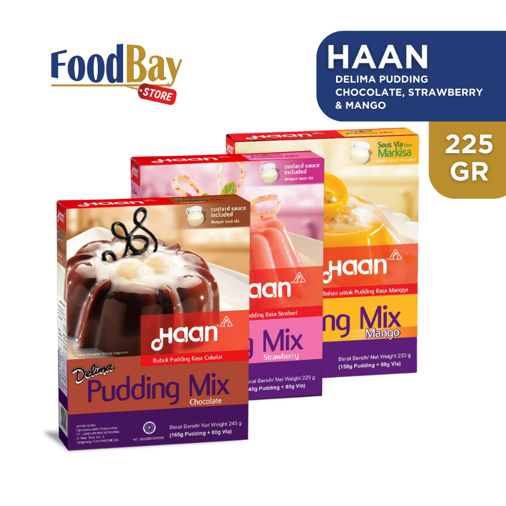Jual HAAN - Delima Pudding Chocolate, Strawberry, Mango (All Variant ...