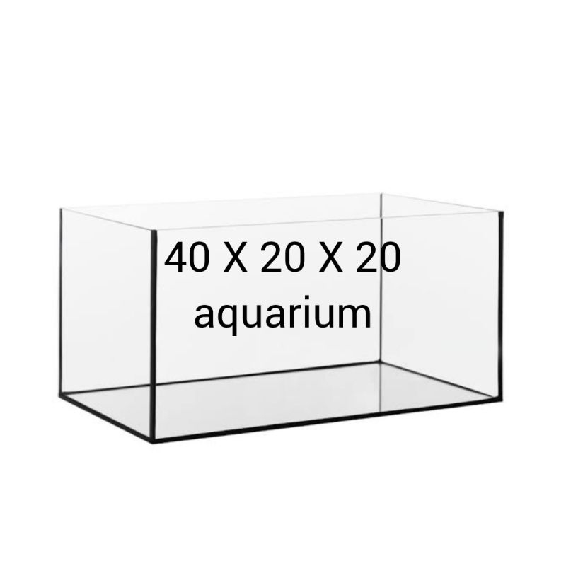 Jual aquarium 40 x 20 x 20 cm polos & background | Shopee Indonesia