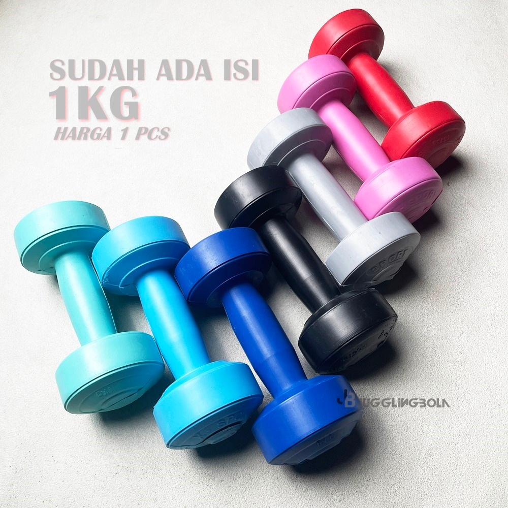 Jual Dumble Barbel 1kg Dumbell Gym Fitnes Home Work Out Dumbbell Murah ...