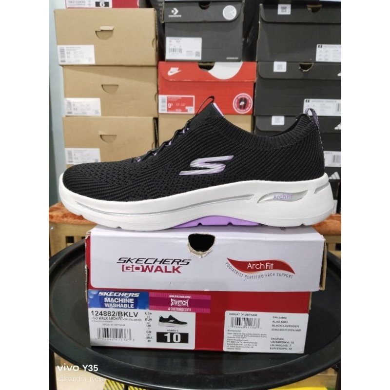 Jual Sepatu SKECHERS GO WALK ARCH FIT CRYSTAL WAVES size 40=27cm ...