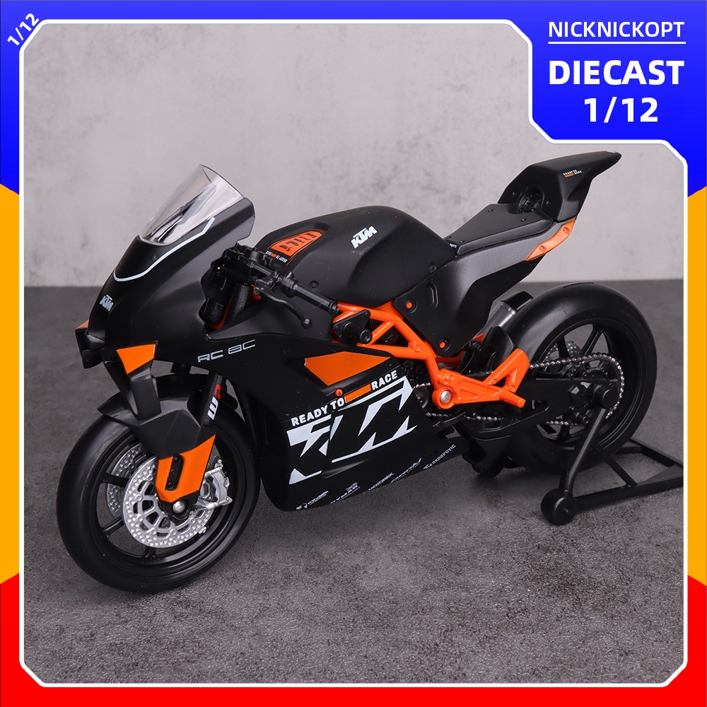 Jual Miniatur Motor Welly 1:12 KTM RC 8C black Diecast Skala 1:12 ...