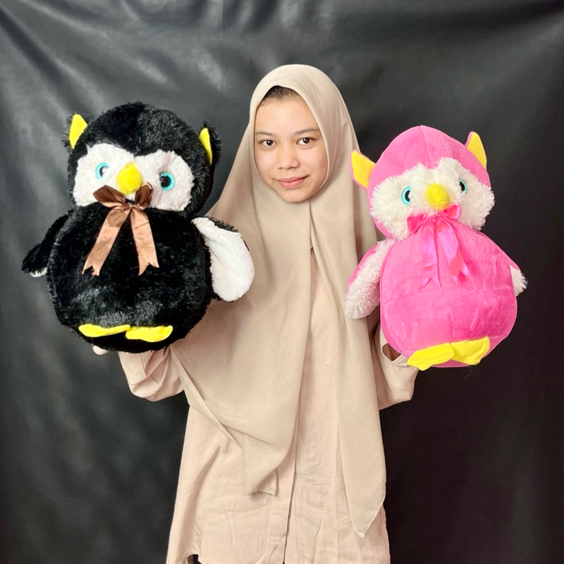 Jual Boneka burung owl pita duduk korea snow lucu Boneka karakter Snowy ...