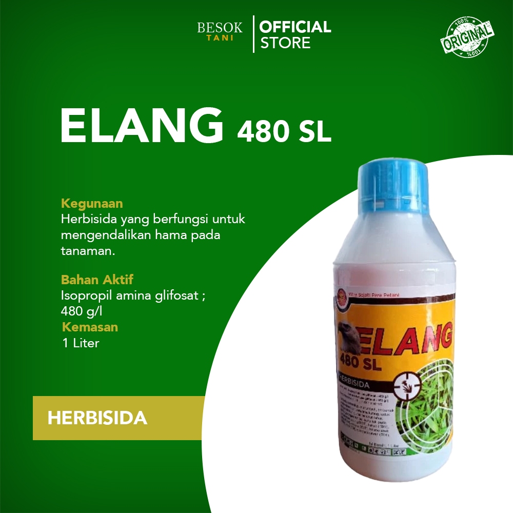 Jual ELANG 480 SL 1 Liter | Herbisida | Mengendalikan Gulma Tanaman ...