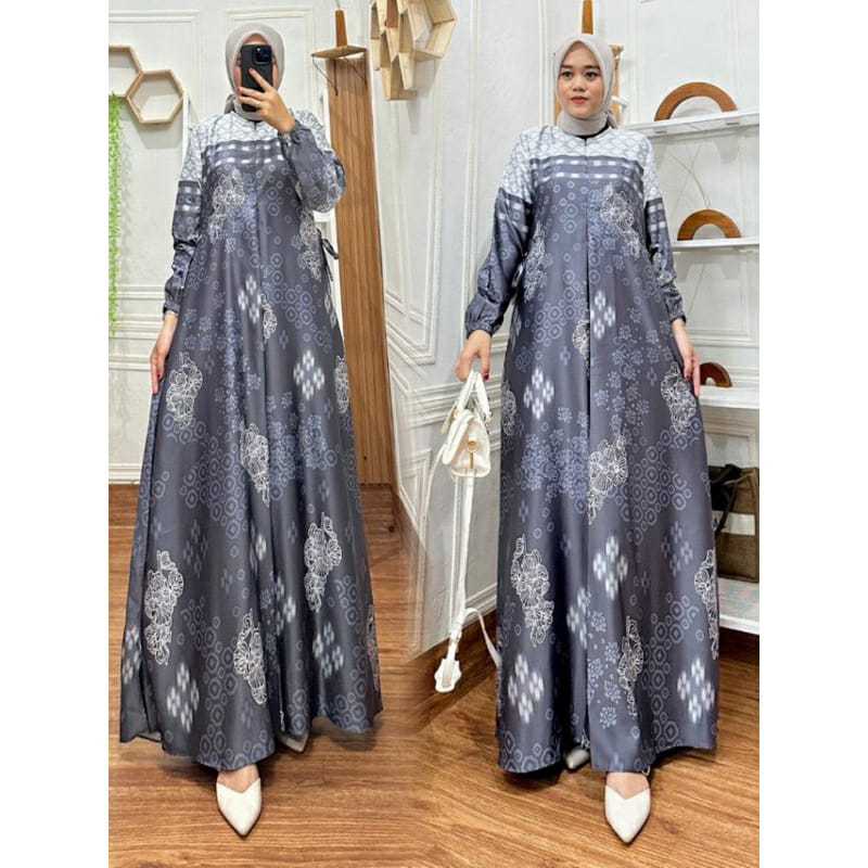 Jual Baju Gamis Maxmara Silk Premium Ukuran Standard Sampai Jumbo ...