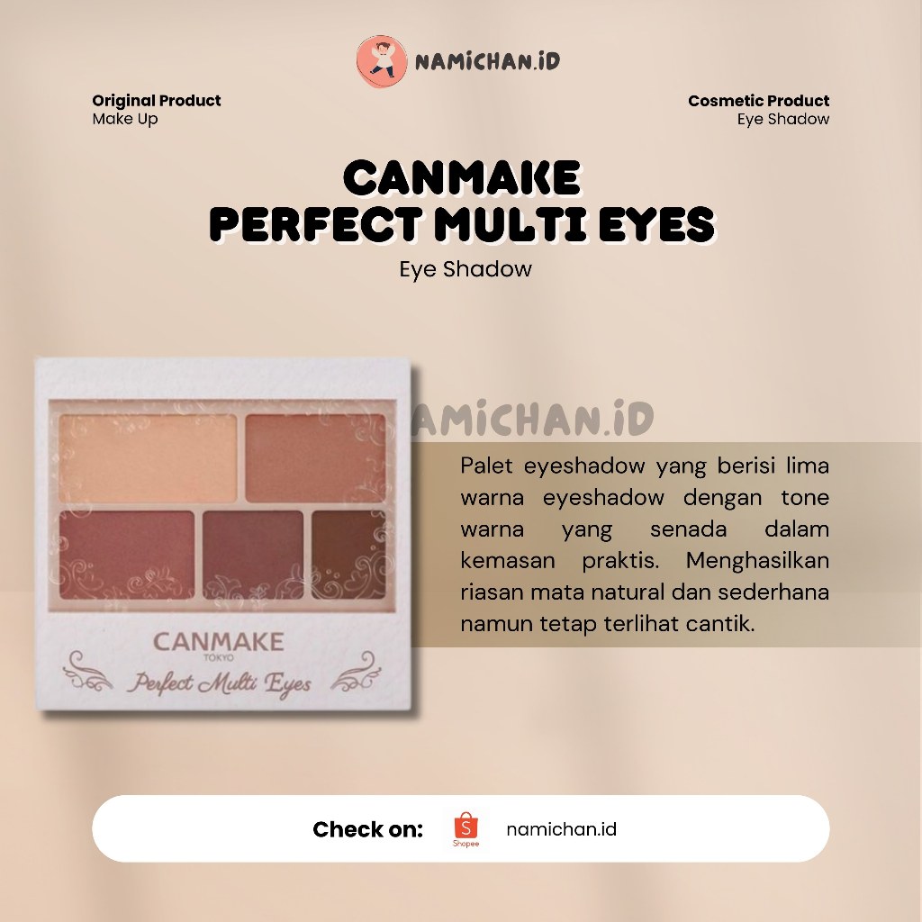 Jual [ PO Japan November 2024 ] Canmake Perfect Multi Eyes Eyeshadow | Canmake Eyeshadow ...