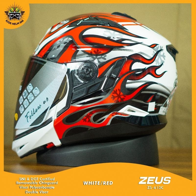 Jual Helm Modular Zeus ZS 613C | Shopee Indonesia