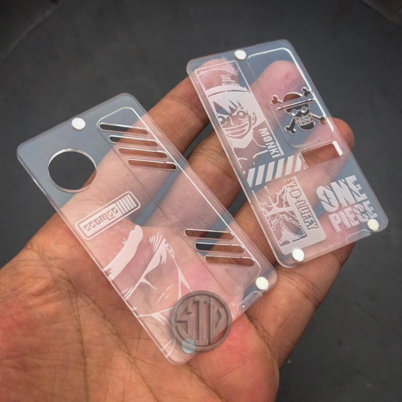 Jual Door Panel Acrylic Clear Transparan Dot V2 Motif One Piece ...