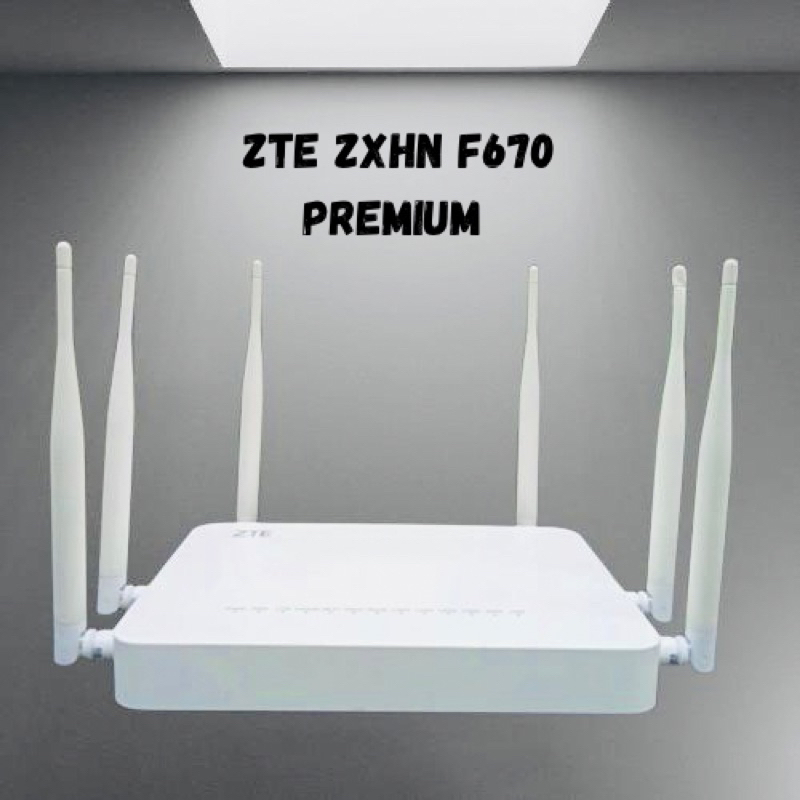 Jual ONT ZTE ZXHN F670 PREMIUM DUAL BAND + ADAPTOR | Shopee Indonesia