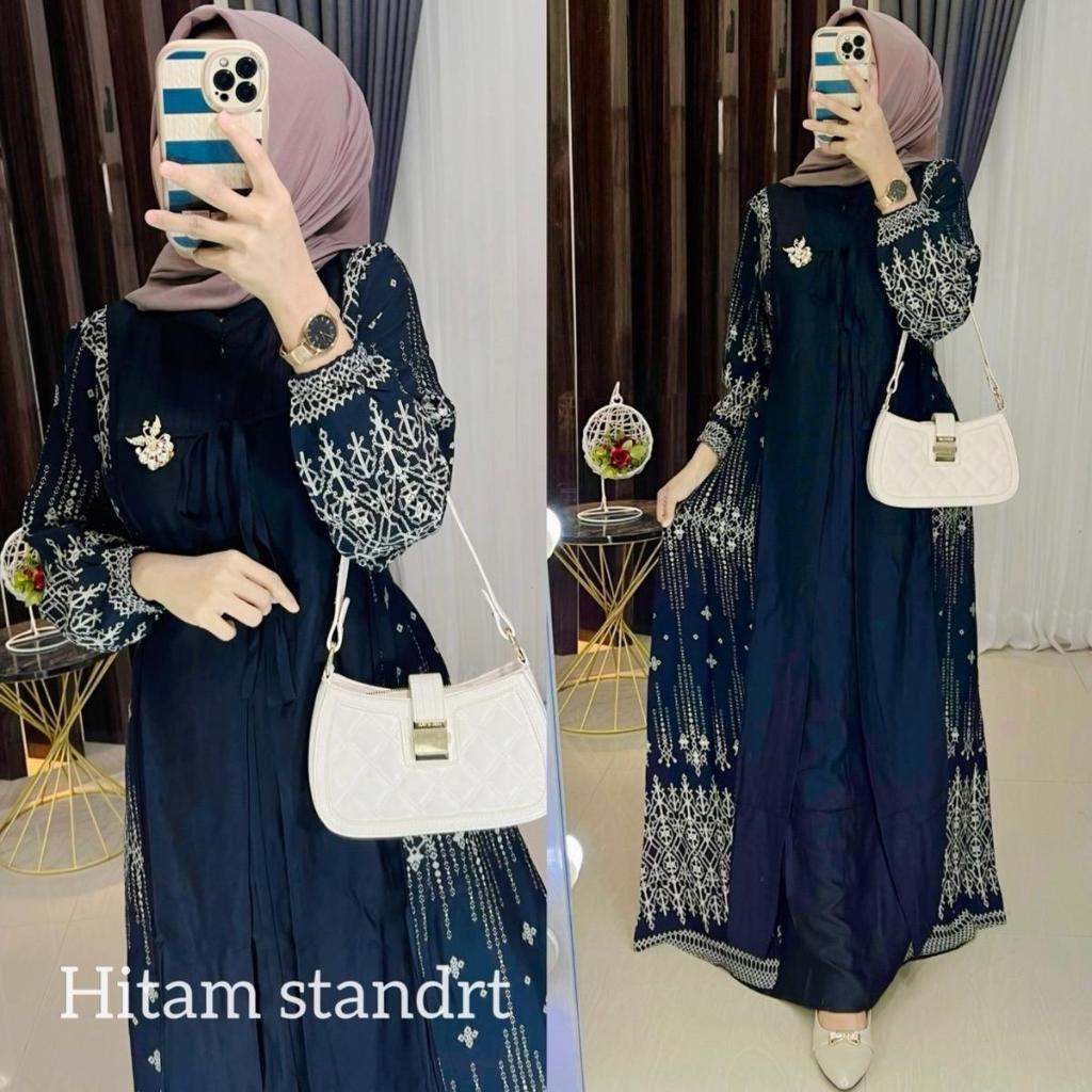 Jual Dress GAMIS CLAUDIA versi ryon twil premium | Shopee Indonesia