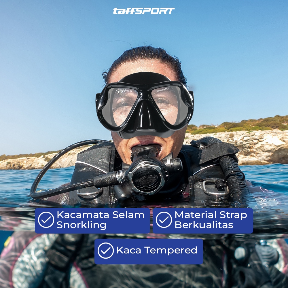 Jual Kacamata Selam Scuba Diving Snorkeling - M22 - Black | Shopee ...