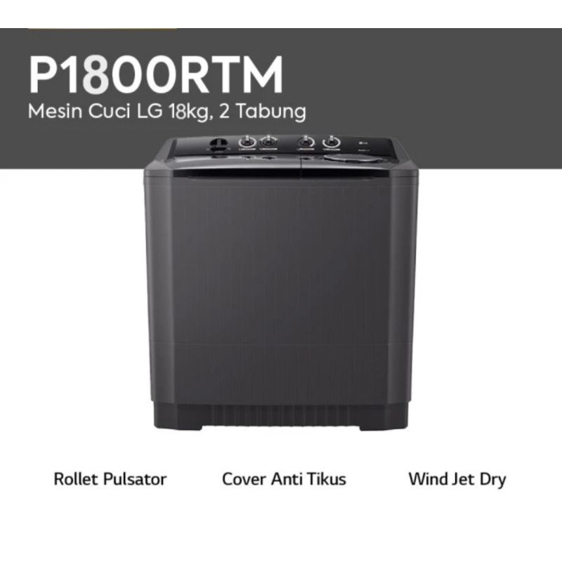 Jual LG Mesin Cuci 2 Tabung / Twin Tube - Pencuci & Pengering : Tipe ...