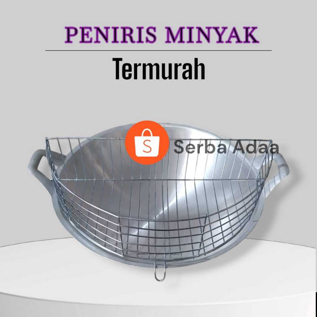 Jual rak keranjang peniris minyak /saringan peniris makanan gorengan ...