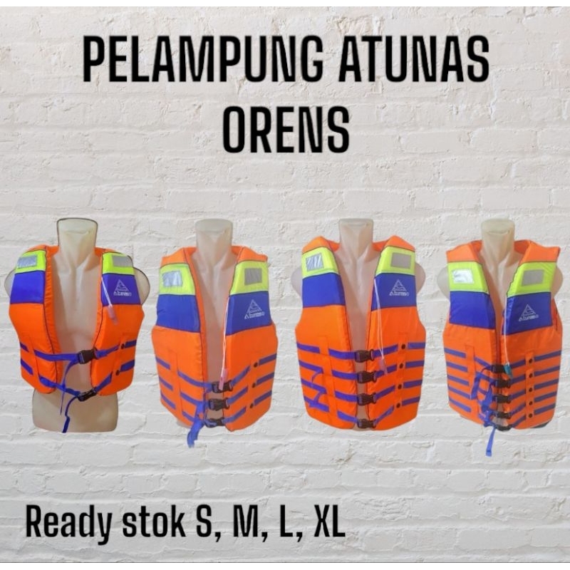 Jual PELAMPUNG/LIFE JACKET RENANG ATUNAS OREN | Shopee Indonesia