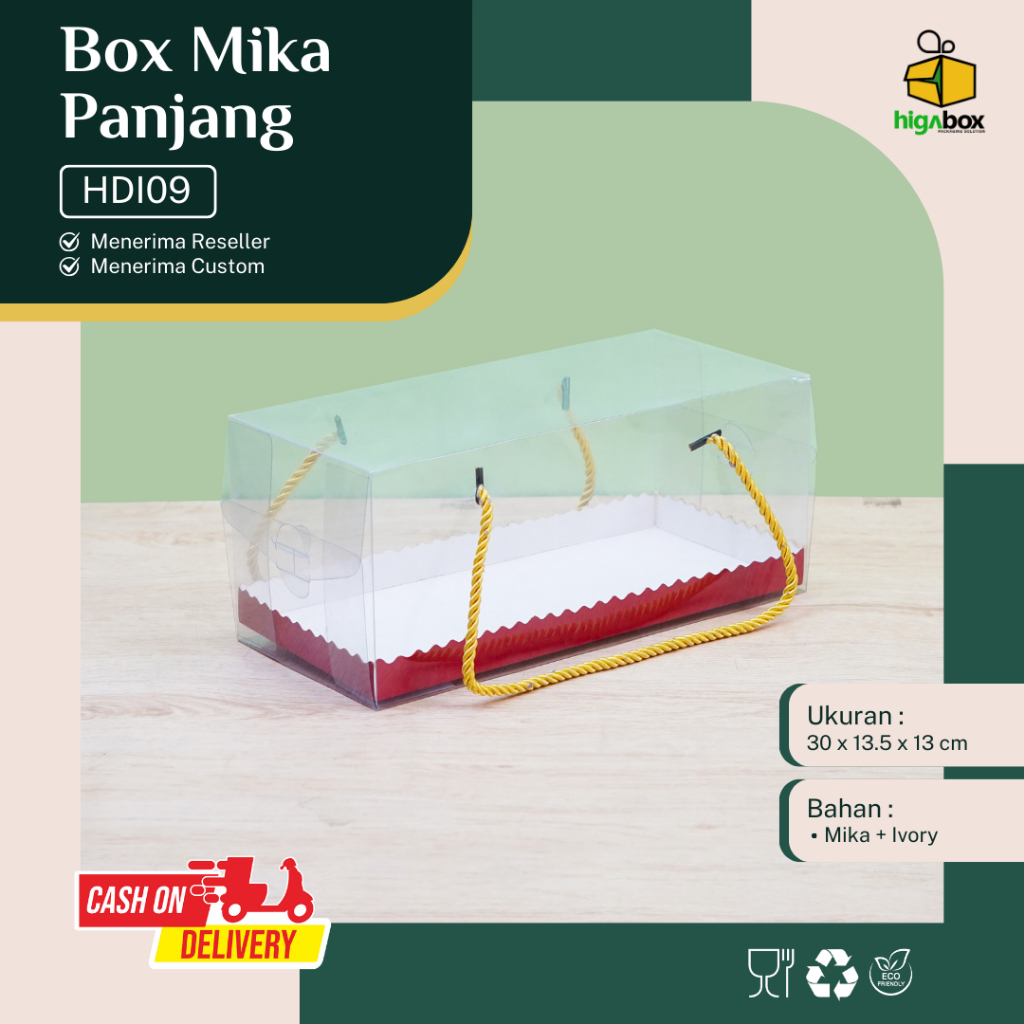 Jual Kotak Mika Tali / Box Mika Transparan / Box Mika Tali / Box kue ...