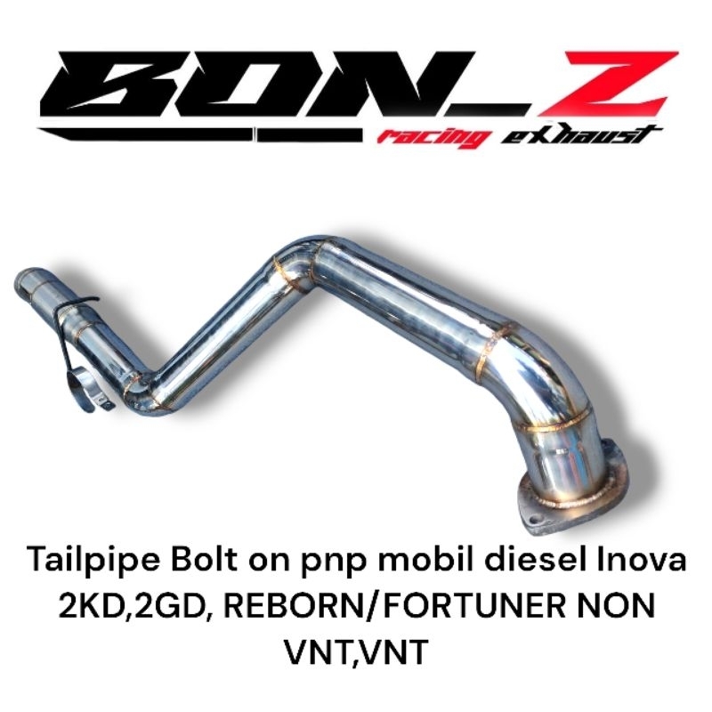 Jual tailpipe Bolt on mobil inova 2kd/lama reborn 2gd dan Fortuner vnt ...