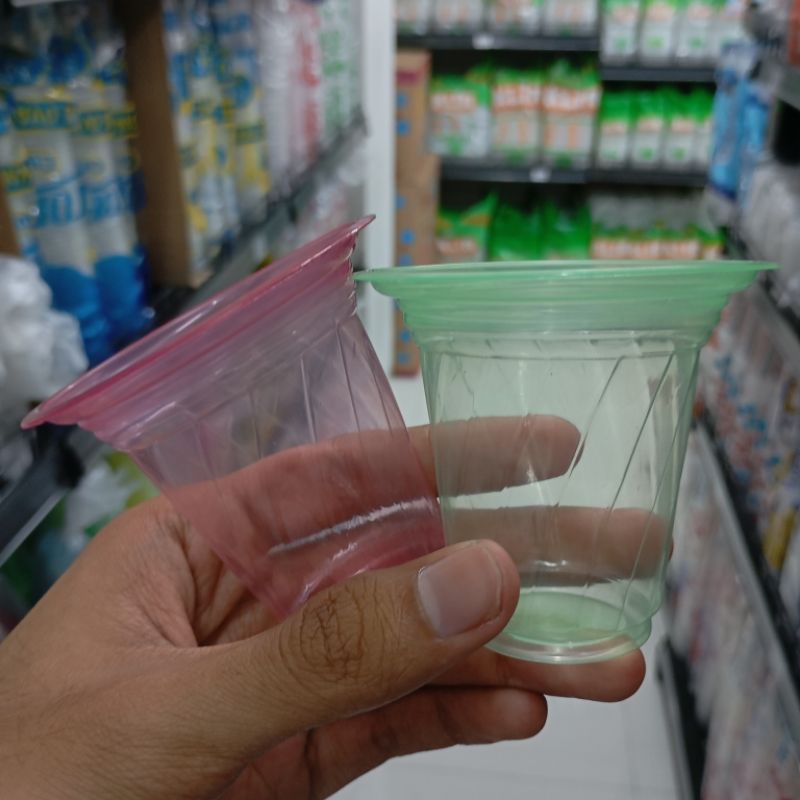 Jual CUP PLASTIK BINTANG 120ML ULIR WARNA | Shopee Indonesia