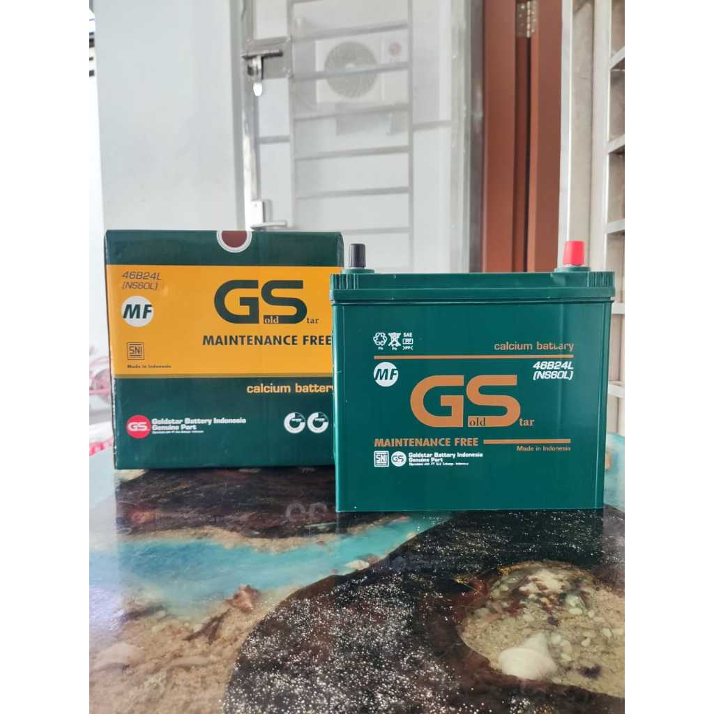 Jual AKI MOBIL GS GOLDSTAR TIPE NS60L MF 12V55AH GrandLivina, Calya, Ertiga, City, Karimun ...