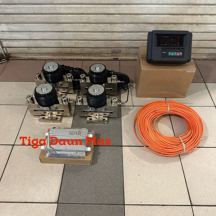 Jual Paket Jembatan Timbang 4 PC Load Cell Keli QS 30 Ton + Indikator Sonic A12EK + Junction Box ...