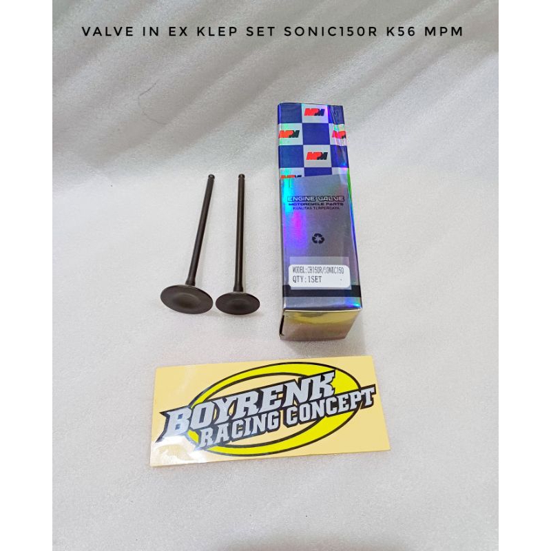 Jual KLEP SET VALVE SET IN EX SONIC150R CBR150R LED K56 MPM-BOYRENK ...