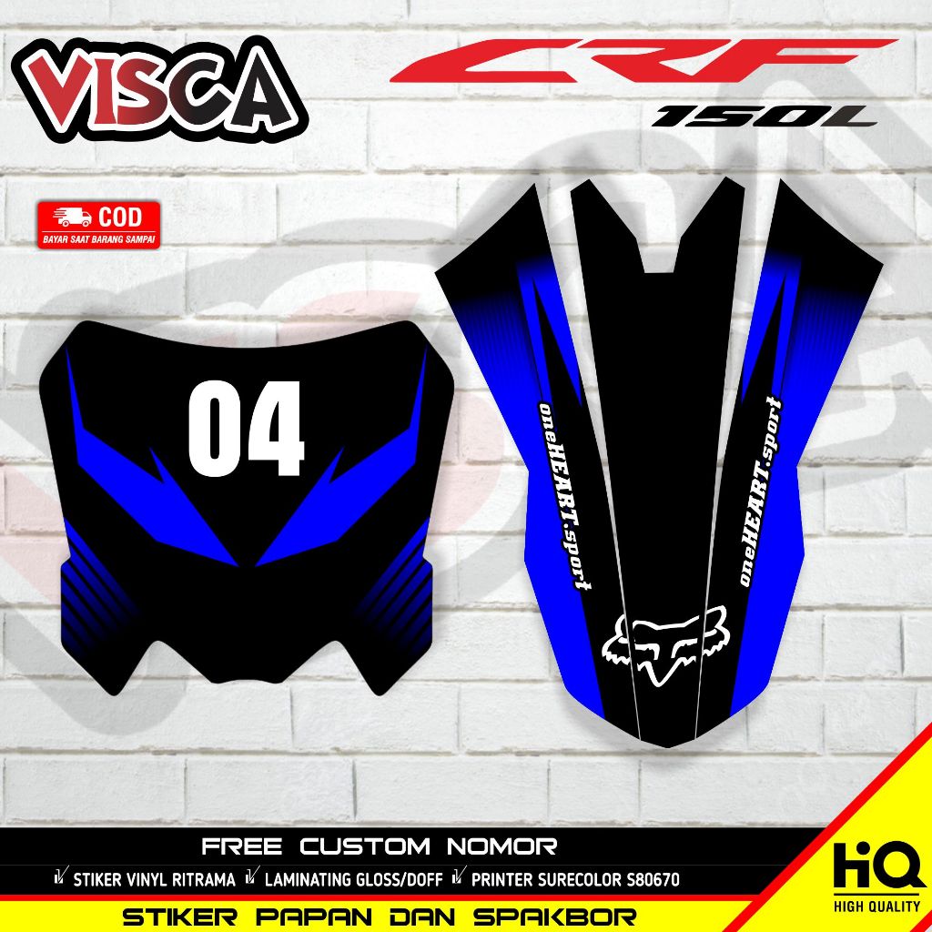 Jual Sticker Papan dan Spakbor CRF Stiker Papan Dan Spakbor CRF Free ...