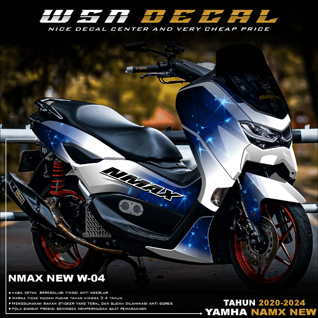 Jual (BISA COD) Sticker Decal Full Body Yamaha Nmax New 2020 2021 2022 ...