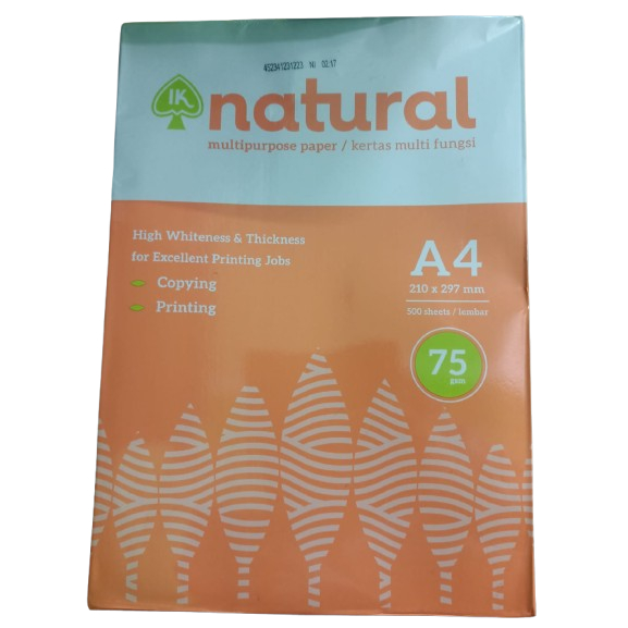 Jual 1 Rim (500lbr) Kertas HVS A4 Natural 75gsm | Shopee Indonesia