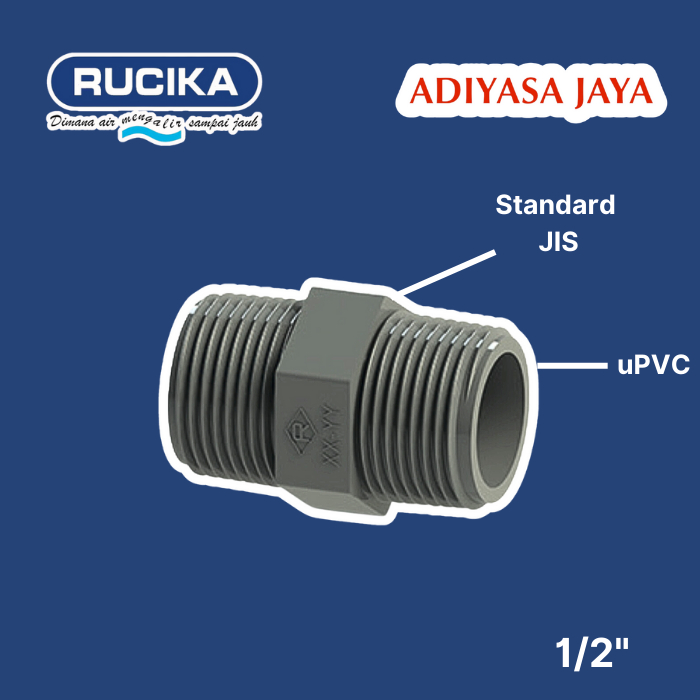 Jual Double Nipple AW 1/2 (Rucika) | Shopee Indonesia