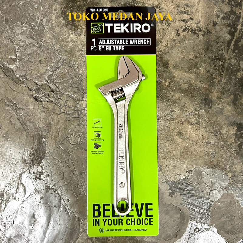 Jual KUNCI INGGRIS TEKIRO 8" / ADJUSTABLE WRENCH TEKIRO / 8 INCH ...