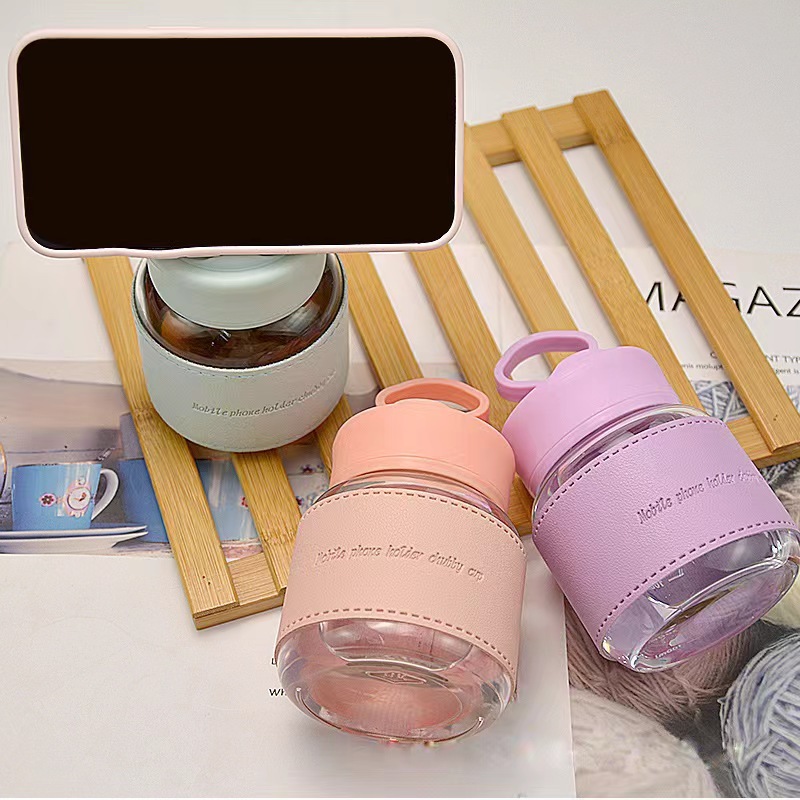 Jual [FREE BUBBLE] BOTOL KACA SANDARAN HP 300ML CHUBBY CUP DENGAN ...