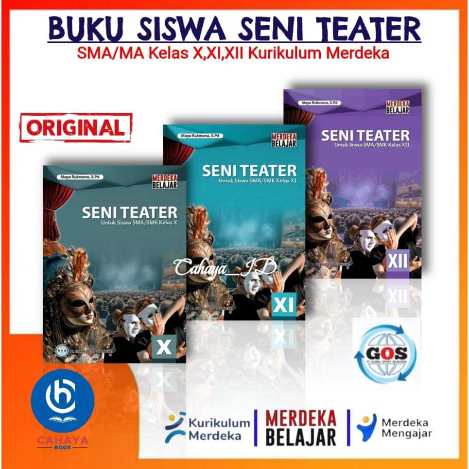 Jual Buku Siswa Seni Teater SMA/MA Kelas 10 11 12 Kurikulum Merdeka Penerbit GOS | Shopee Indonesia