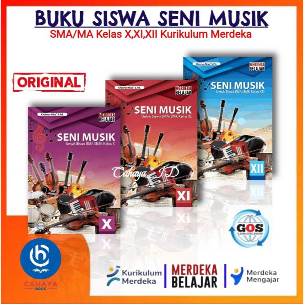 Jual Buku Siswa Seni Musik SMA/MA Kelas 10 11 12 Kurikulum Merdeka Penerbit GOS | Shopee Indonesia