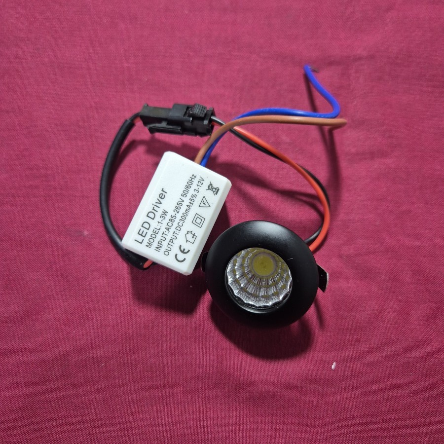 Jual Lampu Downlight Panel LED IB/InBow Mini 1W Body Hitam Yamasaki | Shopee Indonesia