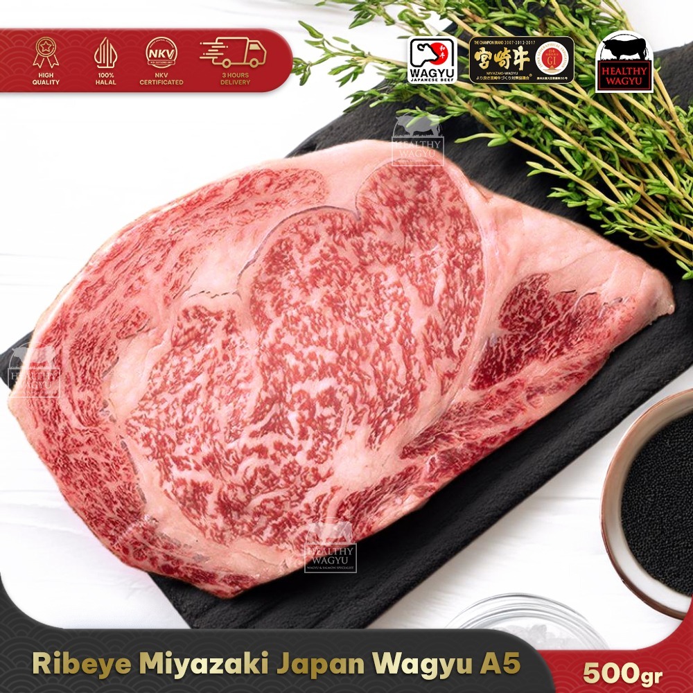 Jual Miyazaki Japanese Wagyu A5 Ribeye 500gr Healthy Wagyu | Shopee Indonesia
