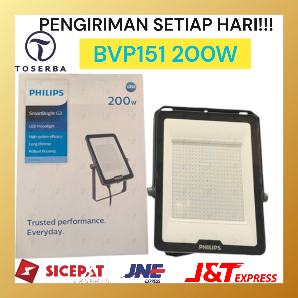 Jual LAMPU SOROT PHILIPS BVP151 200 WATT COOL WHITE LED 6500K- BVP 151 200W | Shopee Indonesia