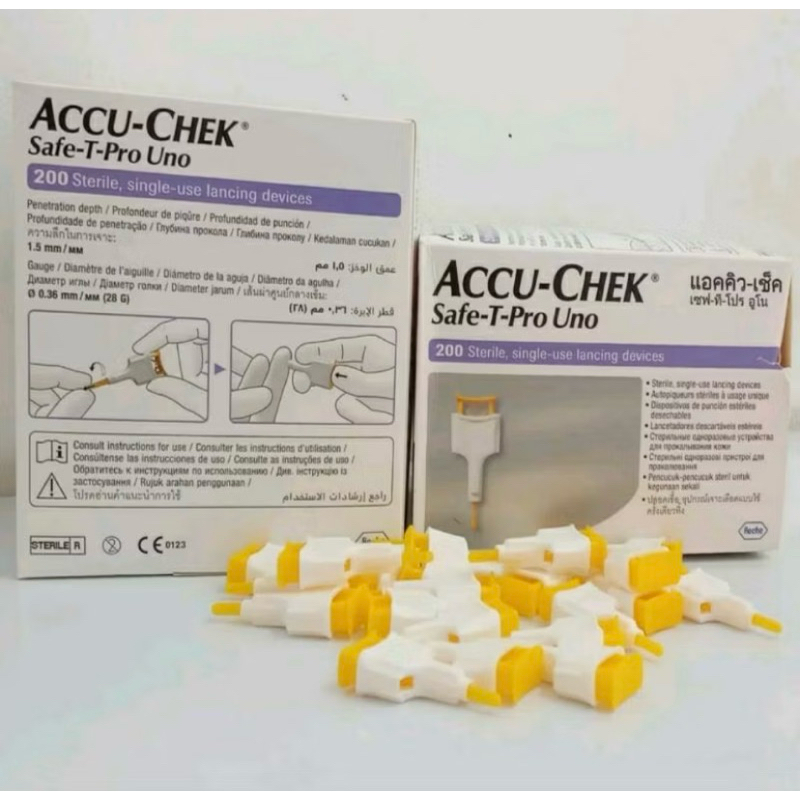 Jual accu check safe t pro harga satuan safe T pro uno accu chek safe t ...