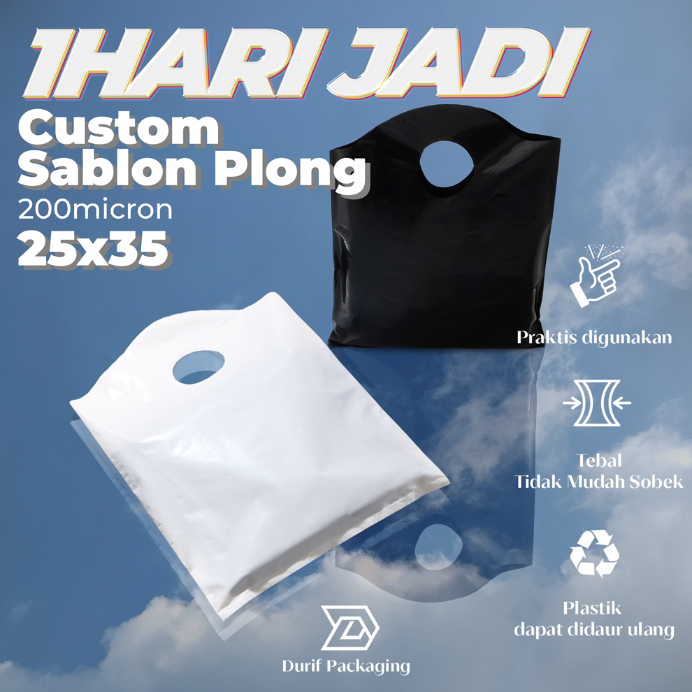 Jual PALASTIK PLONG GUNUNG 25 X 35 CUSTOM SABLON. gratis desain Plastik ...