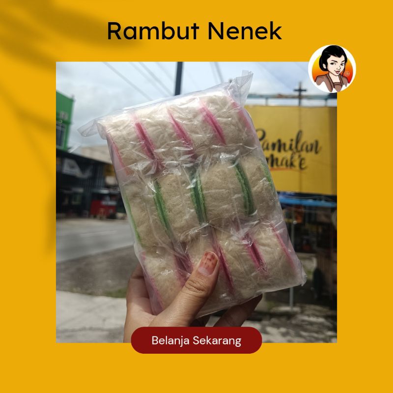 Jual RAMBUT NENEK/ JAJANAN JADUL/ CAMILAN GULALI/ SNACK KEMASAN ...