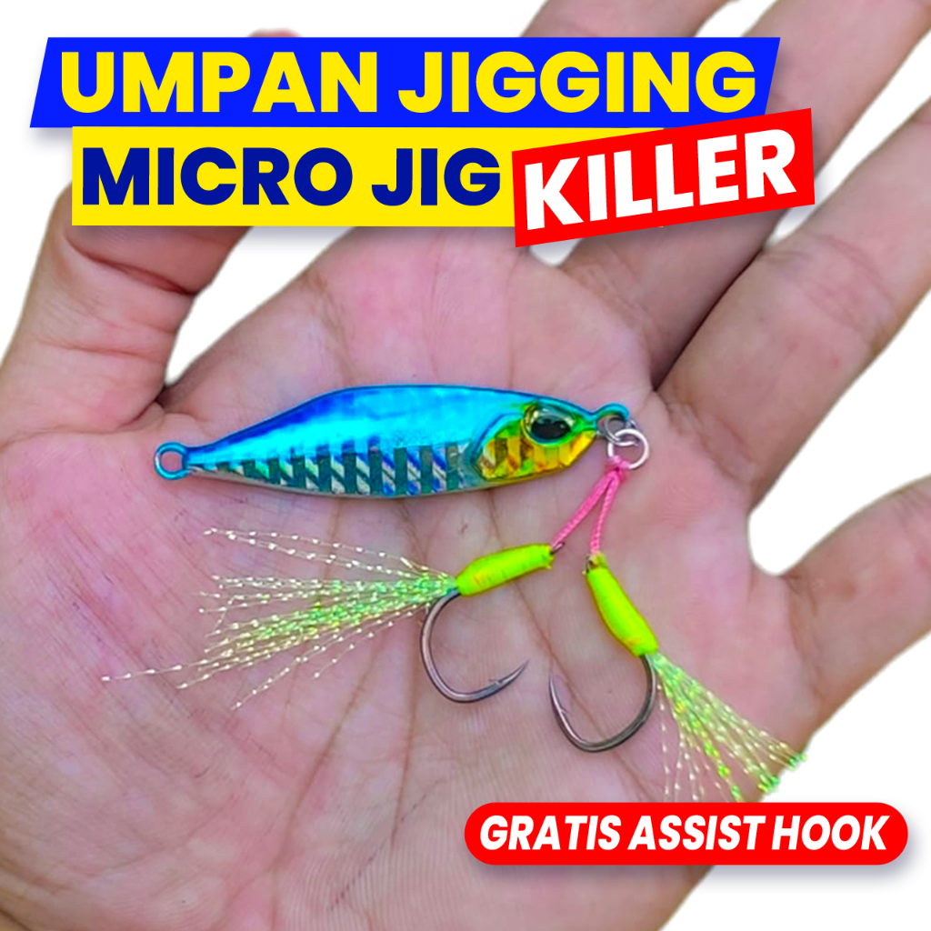 Jual Micro Jig Kiler Gacor Mikro Jig killer 10 gram 15 gr 20g Umpan Pancing Metal Jig Dengan ...