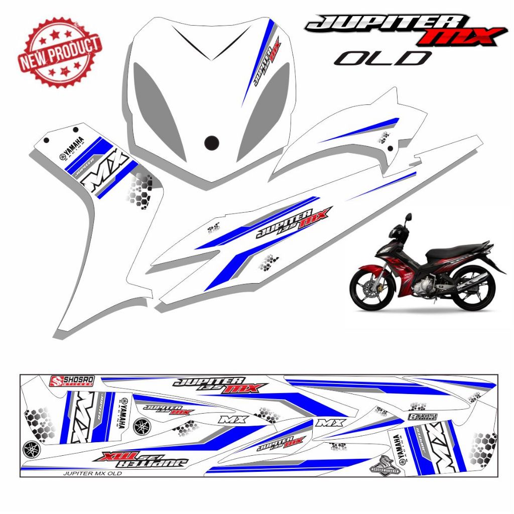 Jual STRIPING STICKER YAMAHA JUPITER MX OLD | Shopee Indonesia