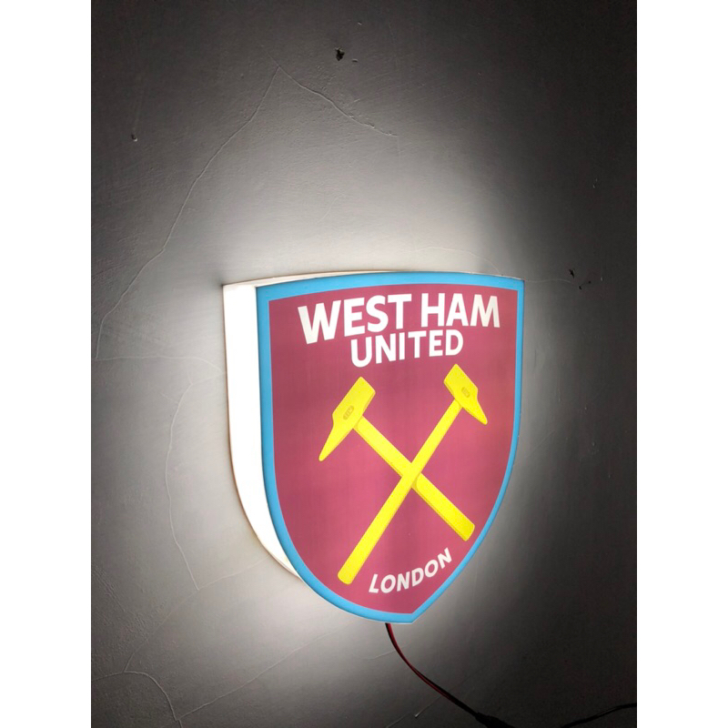 Jual lampu neon box logo west ham 30cm | Shopee Indonesia