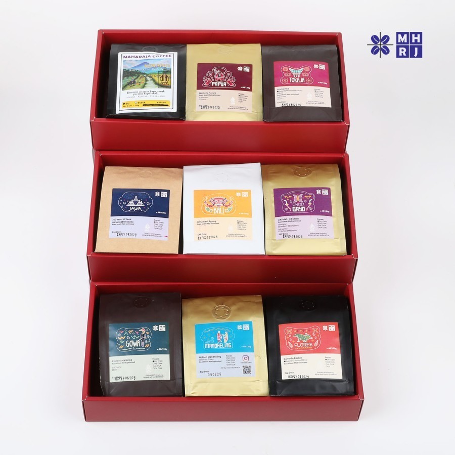 Jual Maharaja Kopi single origin Gift Box Set Kemasan hadiah Arbika ...