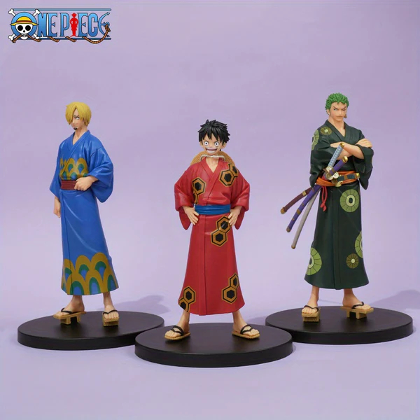 Jual Figure One Piece Trio Monster SHP Luffy Zoro Sanji Arc Wano set 3 ...